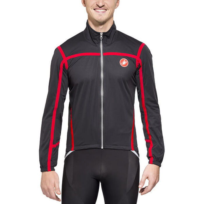 Castelli Pave Jacket-Black/Red-L - Wielerhuis de Meulenreek
